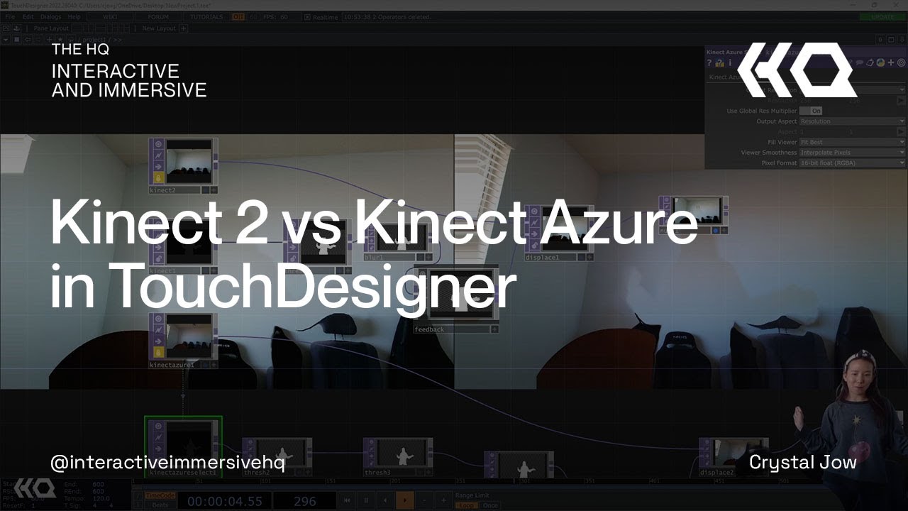 Kinect 2 Vs Kinect Azure In Touchdesigner Touchdesigner Tutorial 123