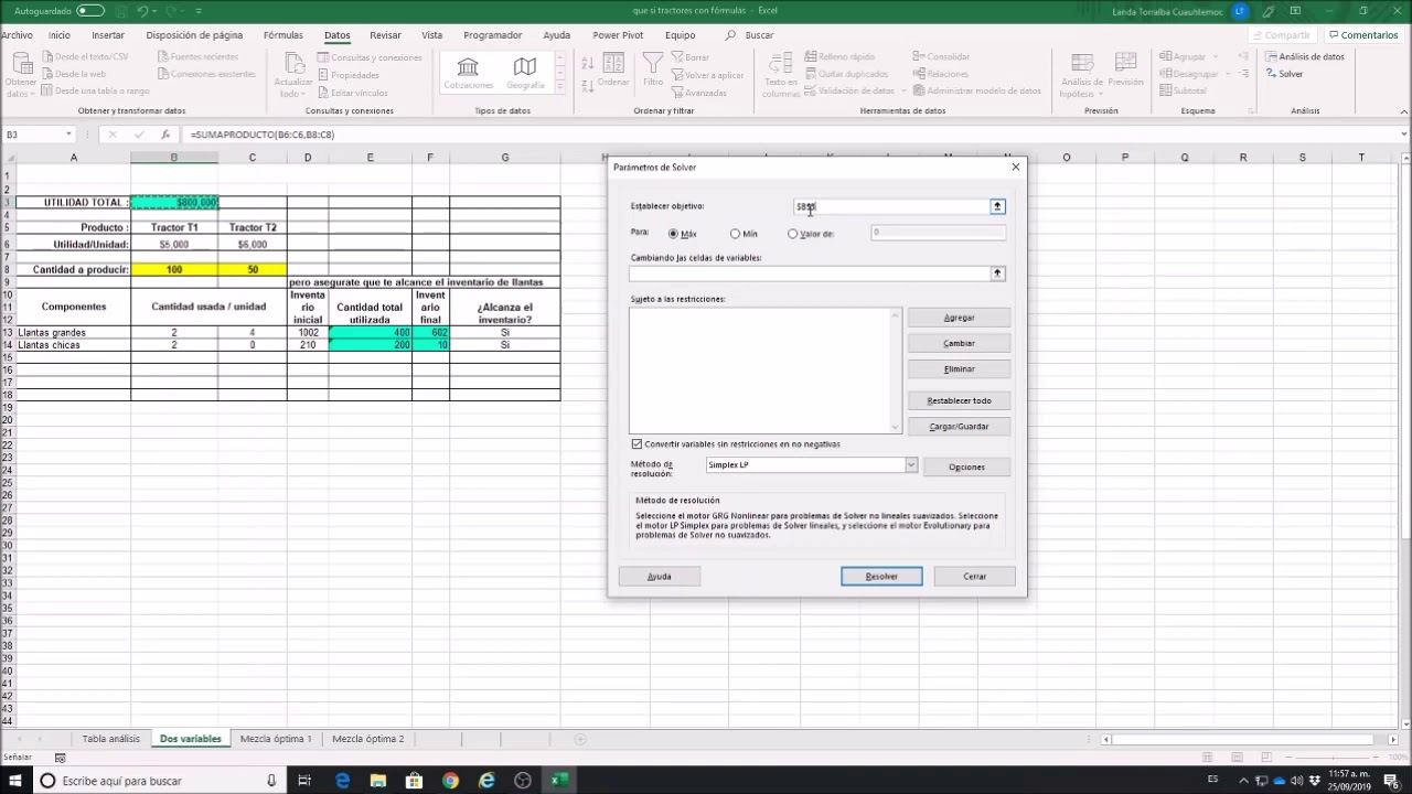 Solver Tutorial Step By Step Using Premium Solver And