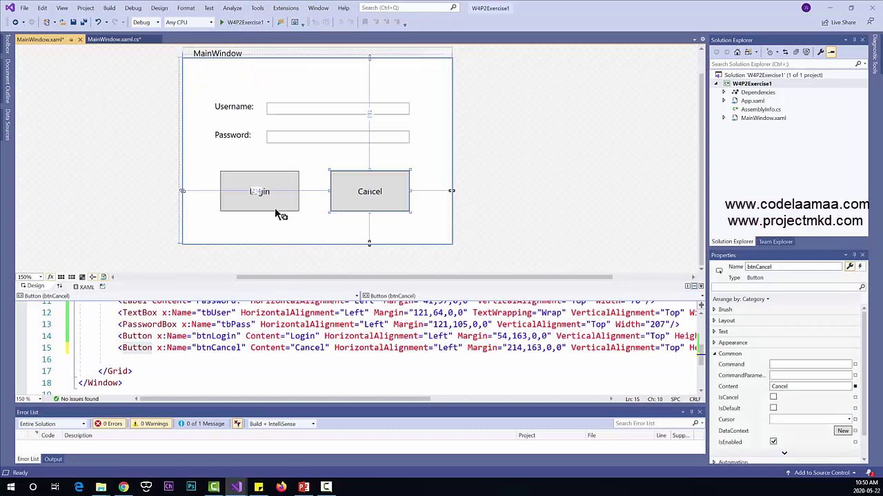 Wpf Fundamentals Exercises Youtube