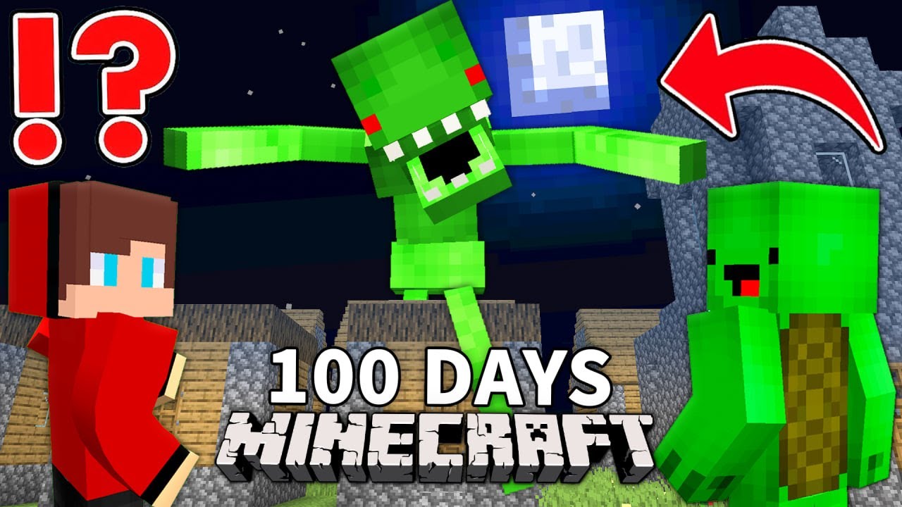 How Jj And Mikey Survive 100 Days Of Attack On Giant Monster Mikey In
