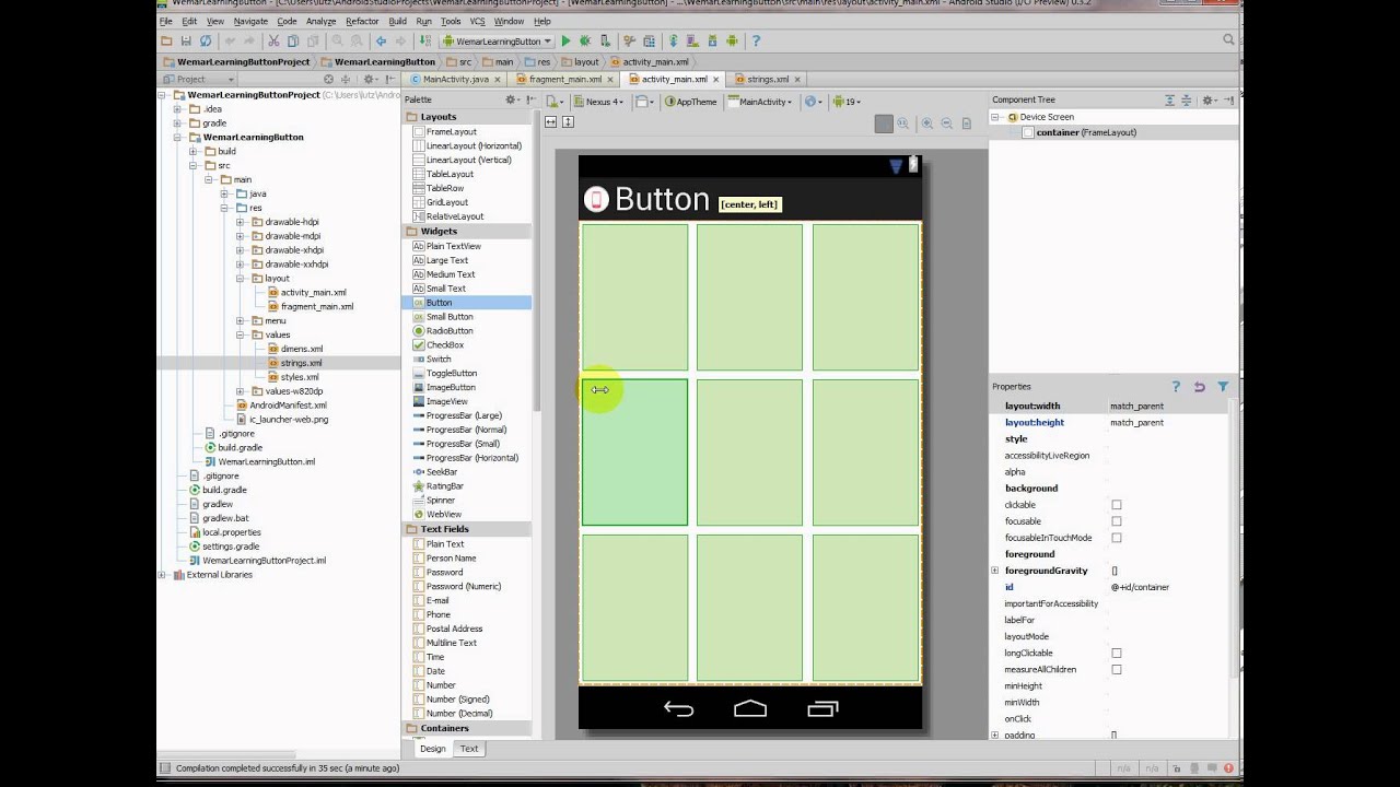 Java Android Studio Button Onclick Youtube