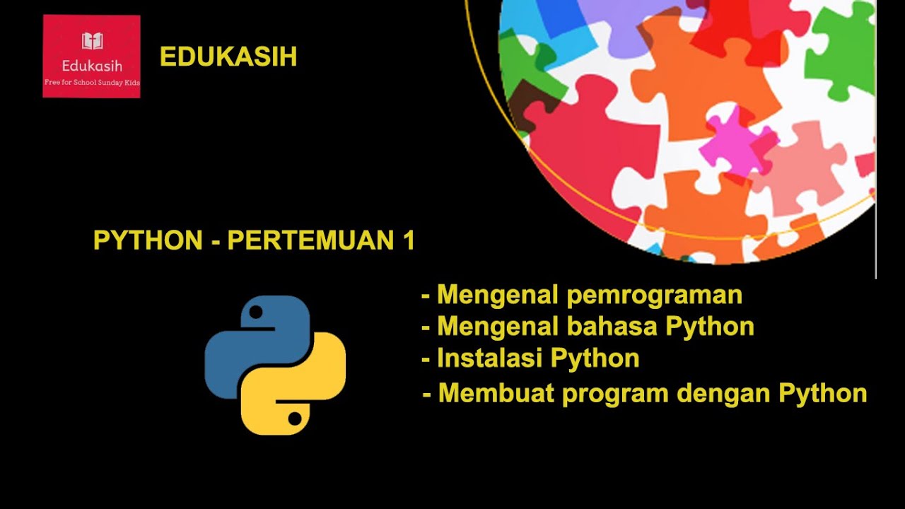 Pertemuan 1 Python For Kids Edukasih Youtube