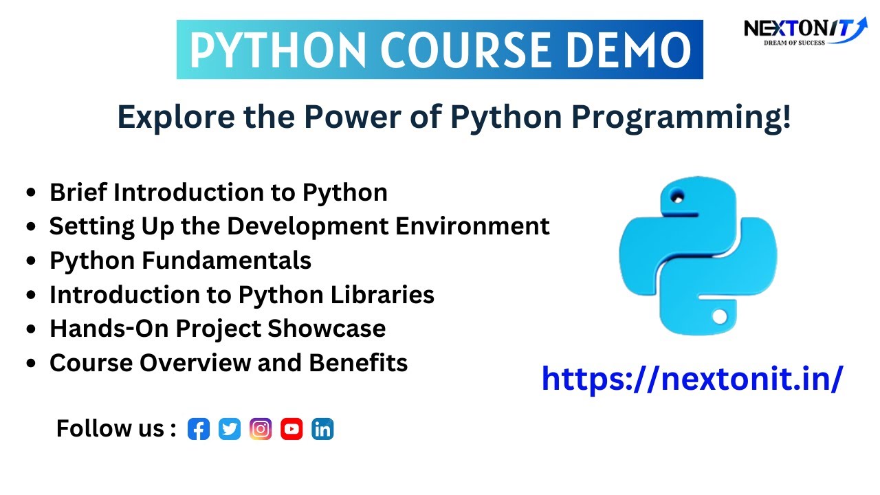 Python Programming Course Demo Python Demo Youtube