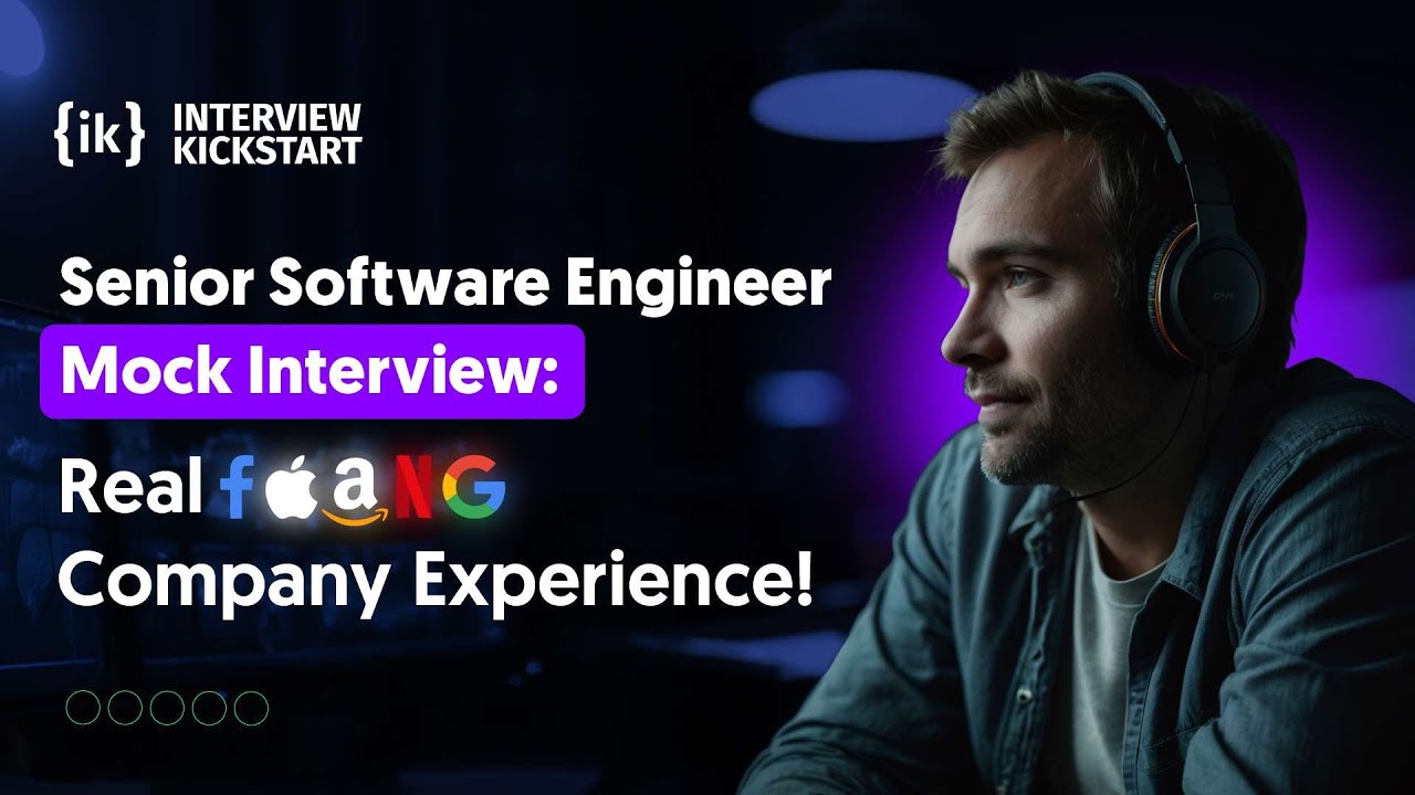 Senior Software Engineer Mock Interview Real Faang Company Experience