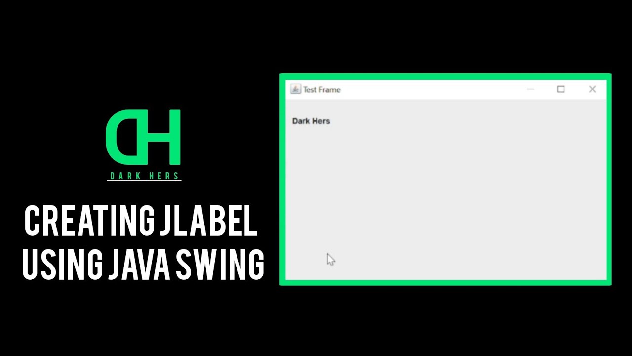 Creating Jlabel Using Java Swing Youtube
