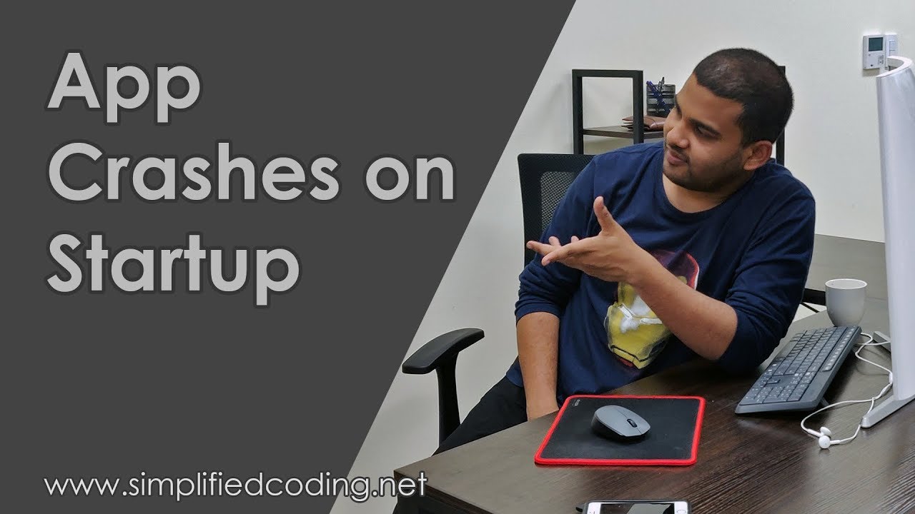 Android Studio App Crashes On Startup Youtube