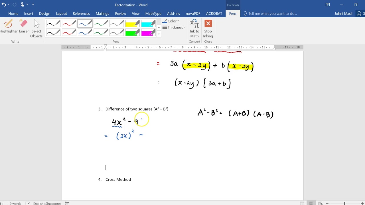 Factorization Youtube