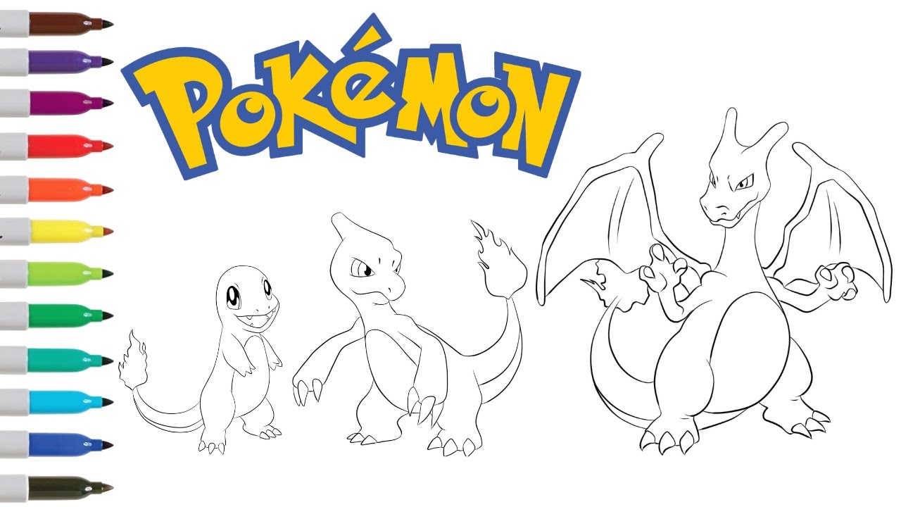 Pokemon Charmander Coloring Pages