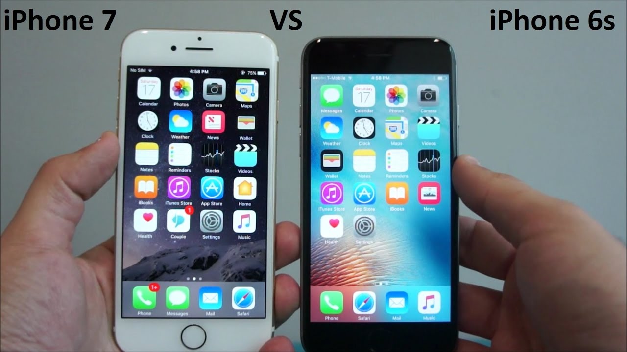 Apple Iphone 7 Vs Iphone 6s Comparison Youtube