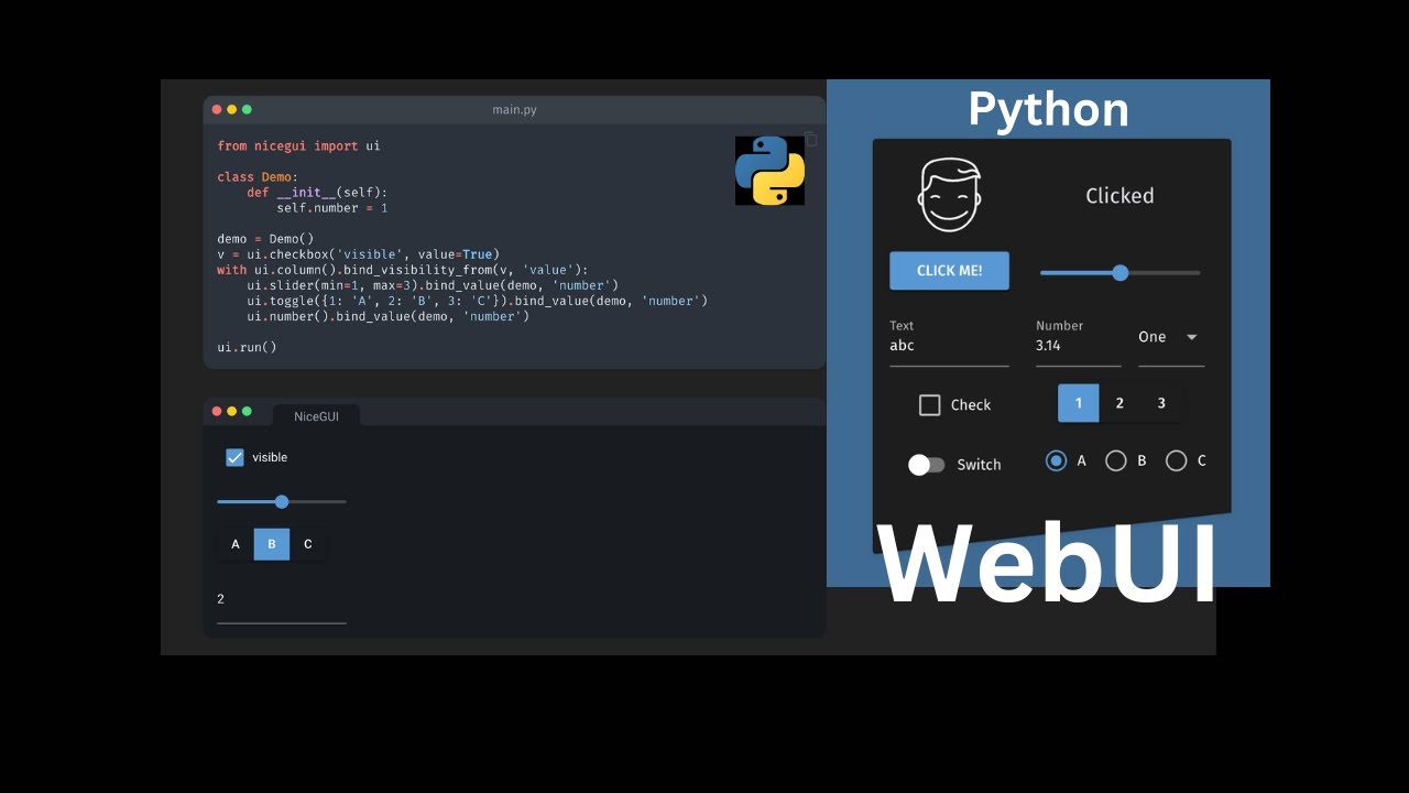 Python Web Ui Framework Demo Youtube