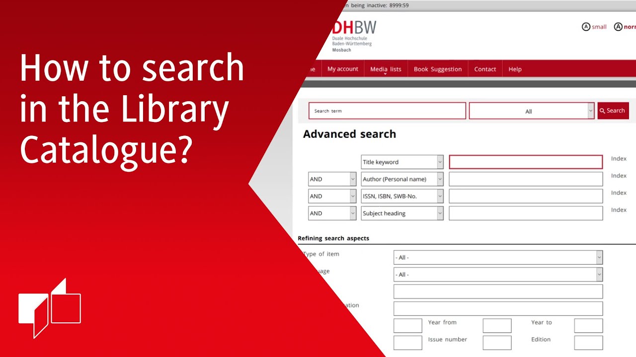 How To Search The Library Catalogue Youtube