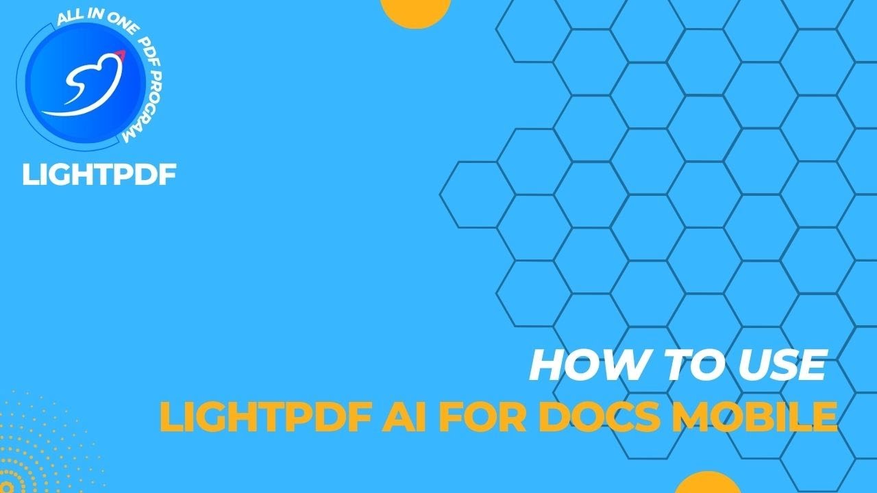 Lightpdf Faq How To Use Lightpdf Ai For Docs On Mobile Phones Youtube