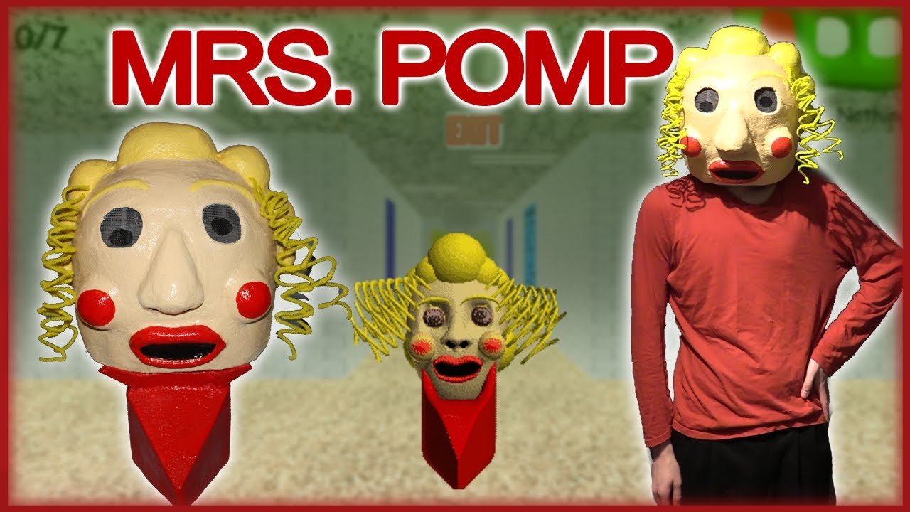 How To Make Mrs Pomp Cosplay Mask Baldi S Basics Youtube