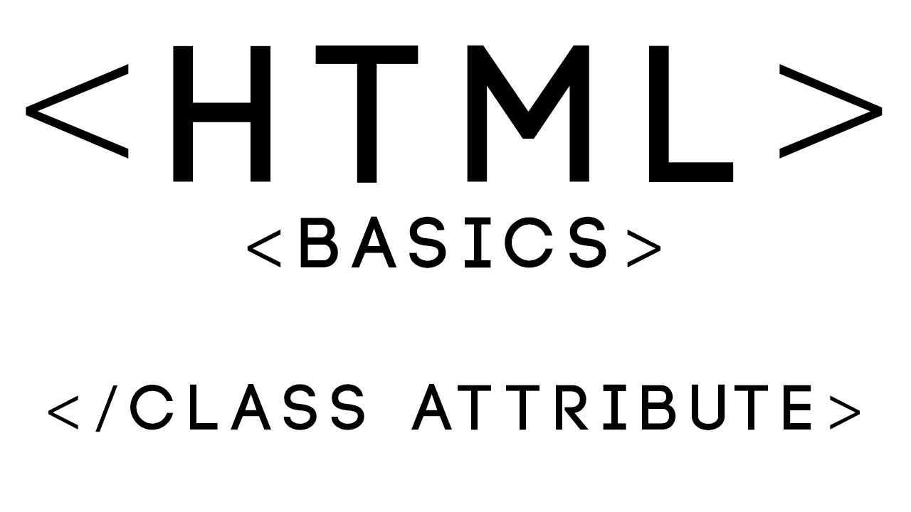 Html Basics Tutorial 24 Class Attribute Youtube