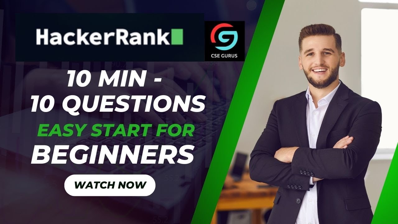 10 Hacker Rank Questions In 10 Minutes Beginner Level To Medium Youtube