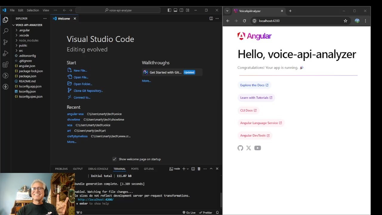 Angular Web Api Speech Analyzer Video 001 Creating The Project Youtube