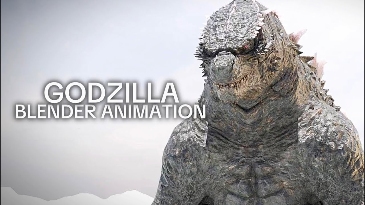 Godzilla Roar Blender Animation Test Youtube