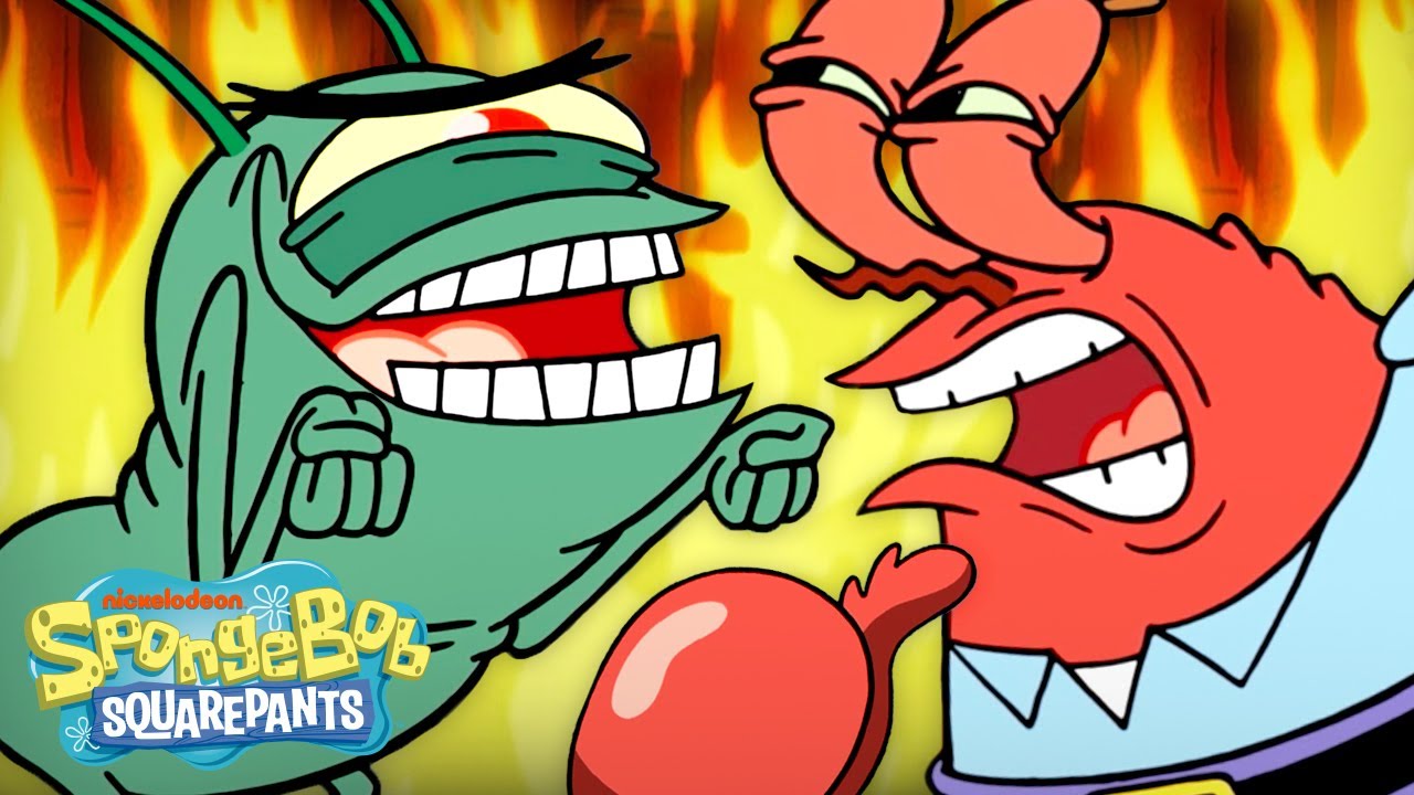 Spongebob Squarepants Mr Krabs E Plancton
