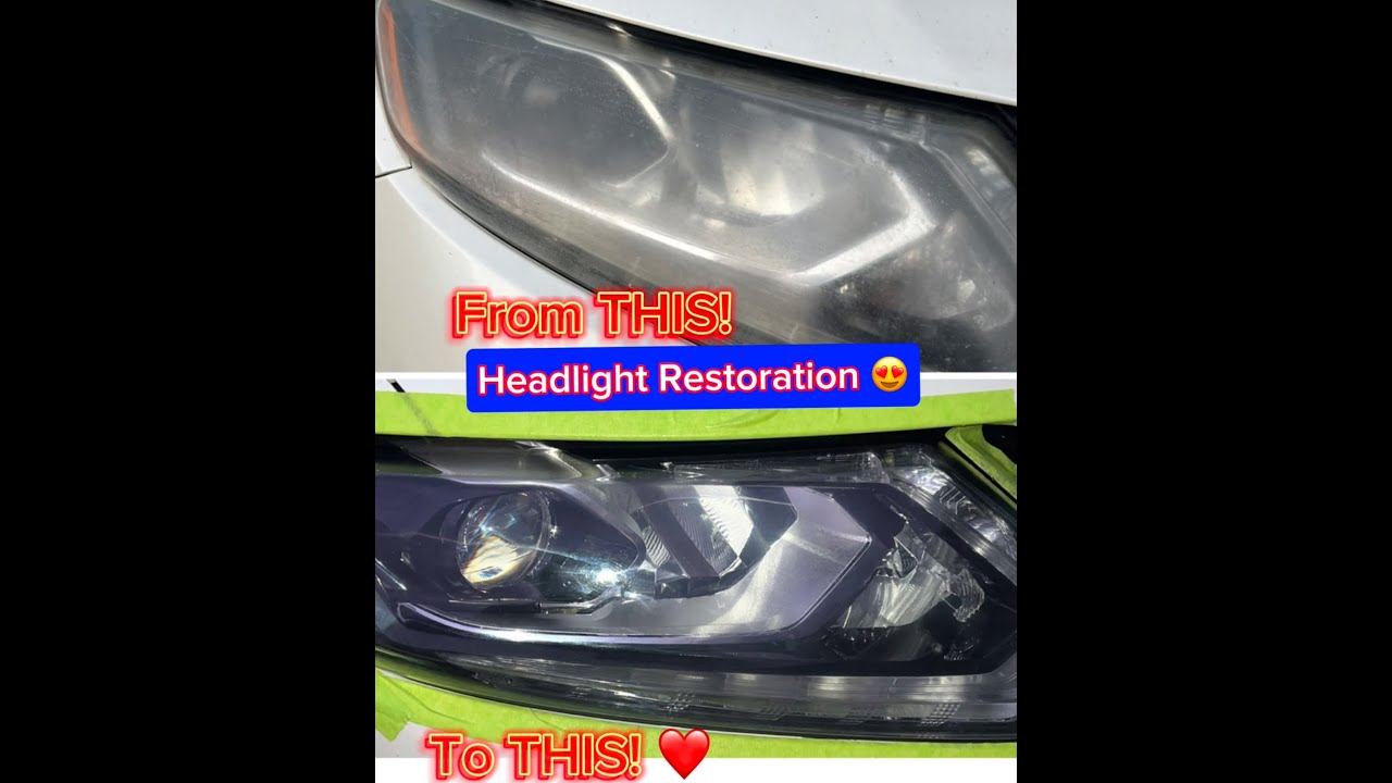 Amazing Headlight Restoration Super Easy Youtube