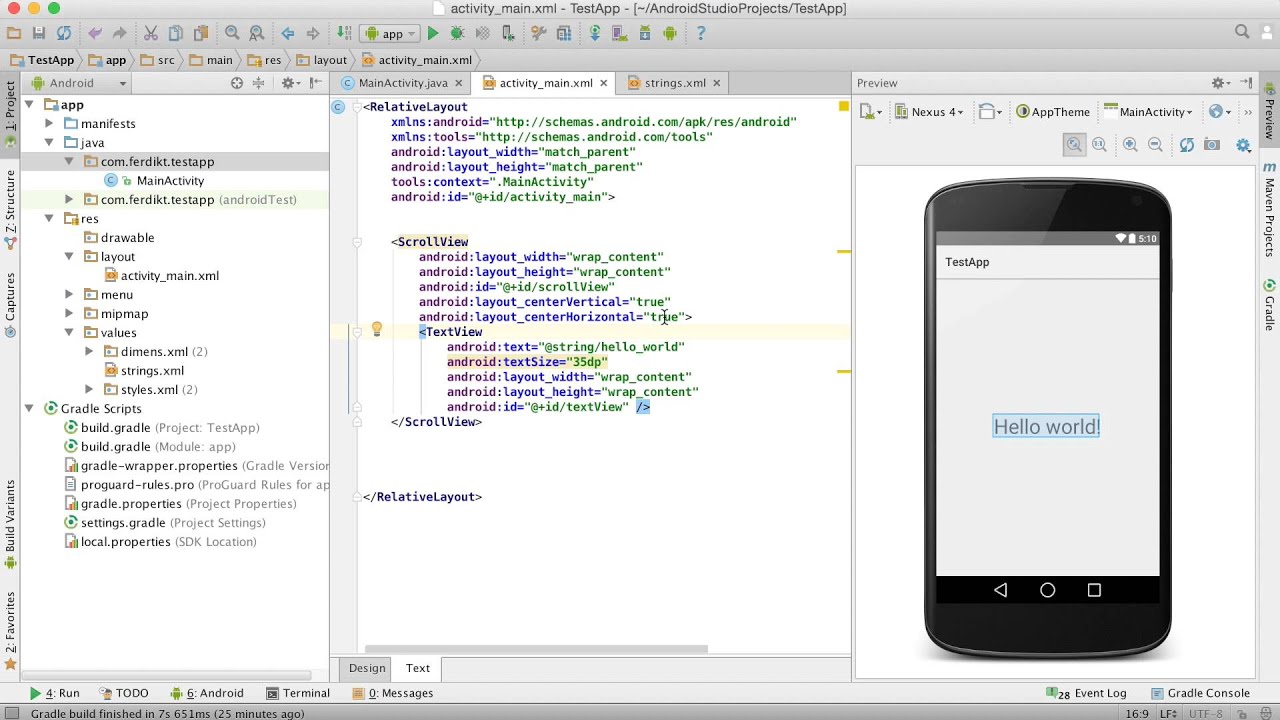 Android Scrollview Kullanımı Youtube