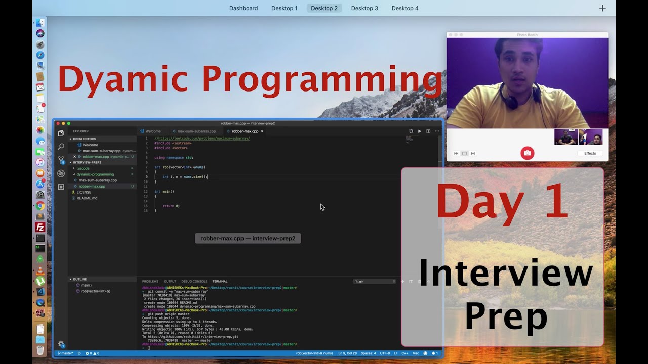 Day 1 Interview Prep Dynamic Programming Youtube