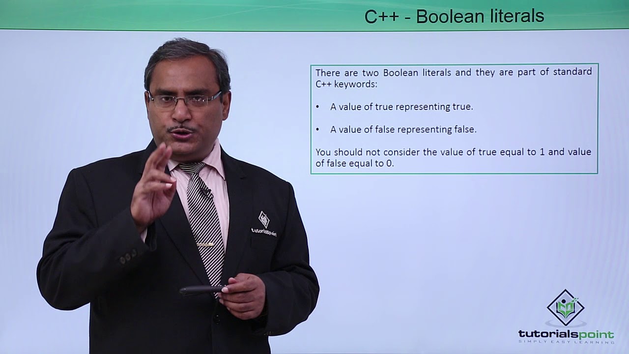 C Boolean Literals Youtube