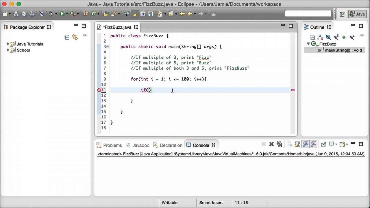 Java Practice Fizzbuzz Program Youtube