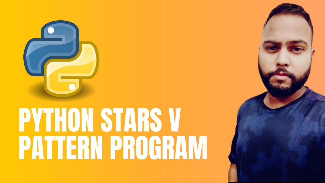 Python Pattern Programs Printing Stars In V Shape Pleeg Home