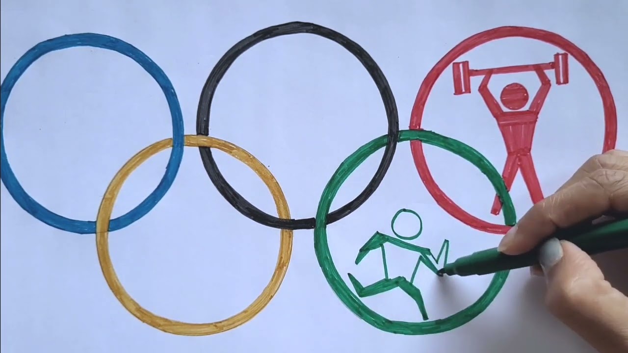 International Olympic Day Drawing Olympics Poster Drawing Easy