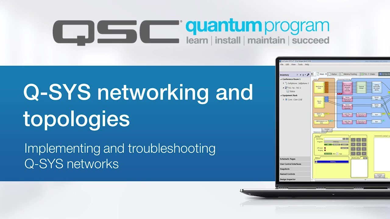 Q Sys Networking And Topologies Part 2 Qsc Quantum Program Youtube