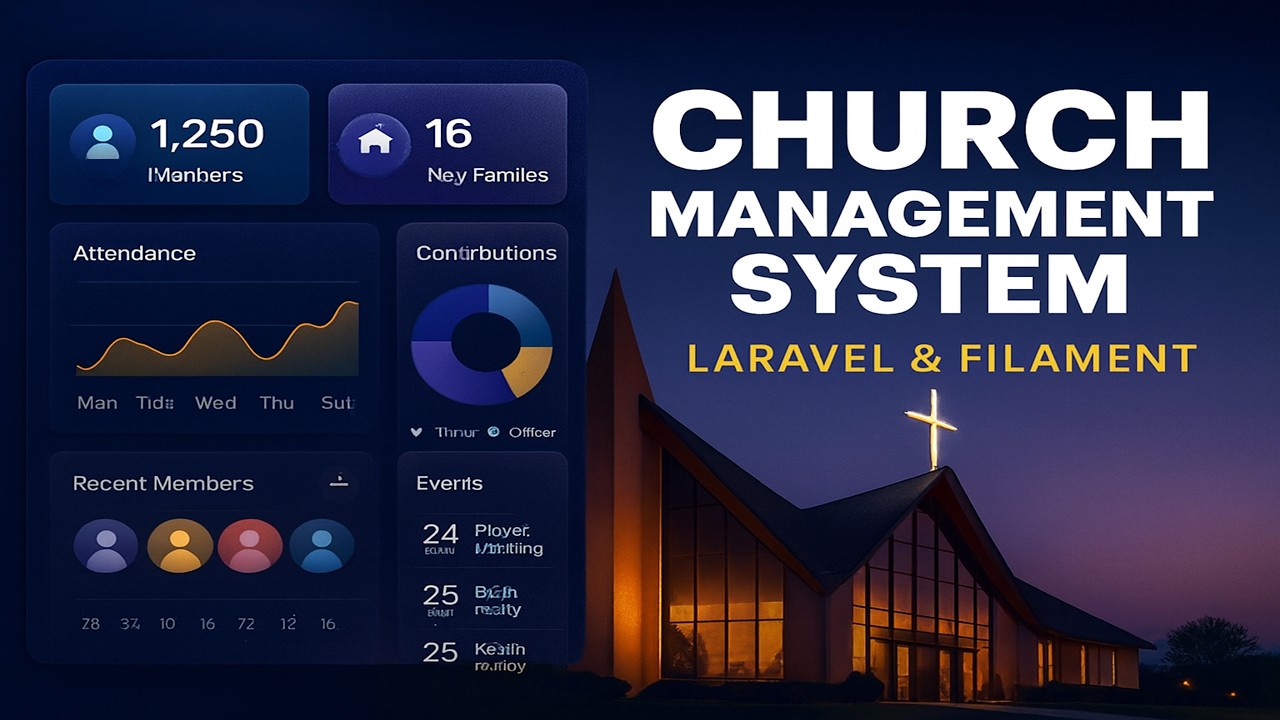 Church Management System In Php Laravel Filament Admin Panel Full
