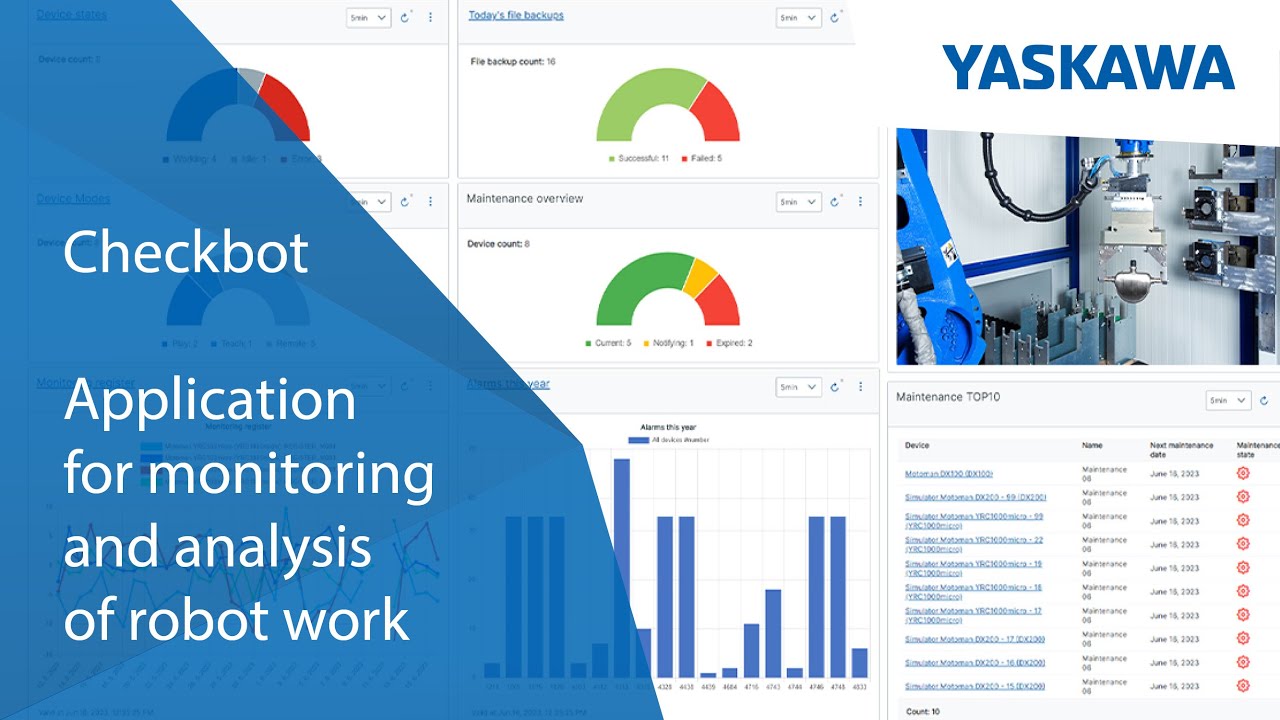 Checkbot Application For Monitoring And Analysis Of Robot Work Youtube