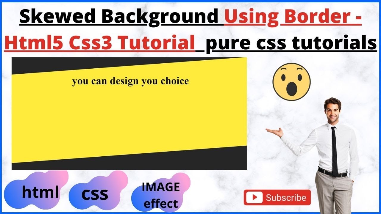 Css Skewed Background Tutorial Pure Css Tutorials Youtube