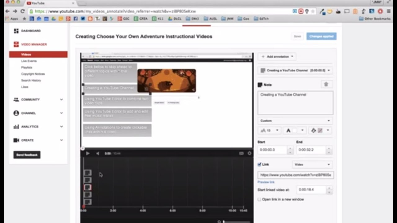 Creating An Interactive Table Of Contents For Youtube Videos Youtube