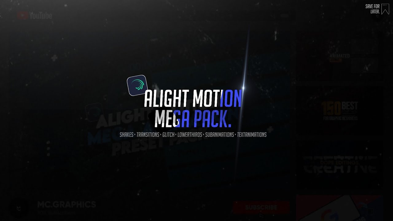 Alight Motion Mega Packâš Transitionsâ Glitchâ Textpresetsâ Shakes