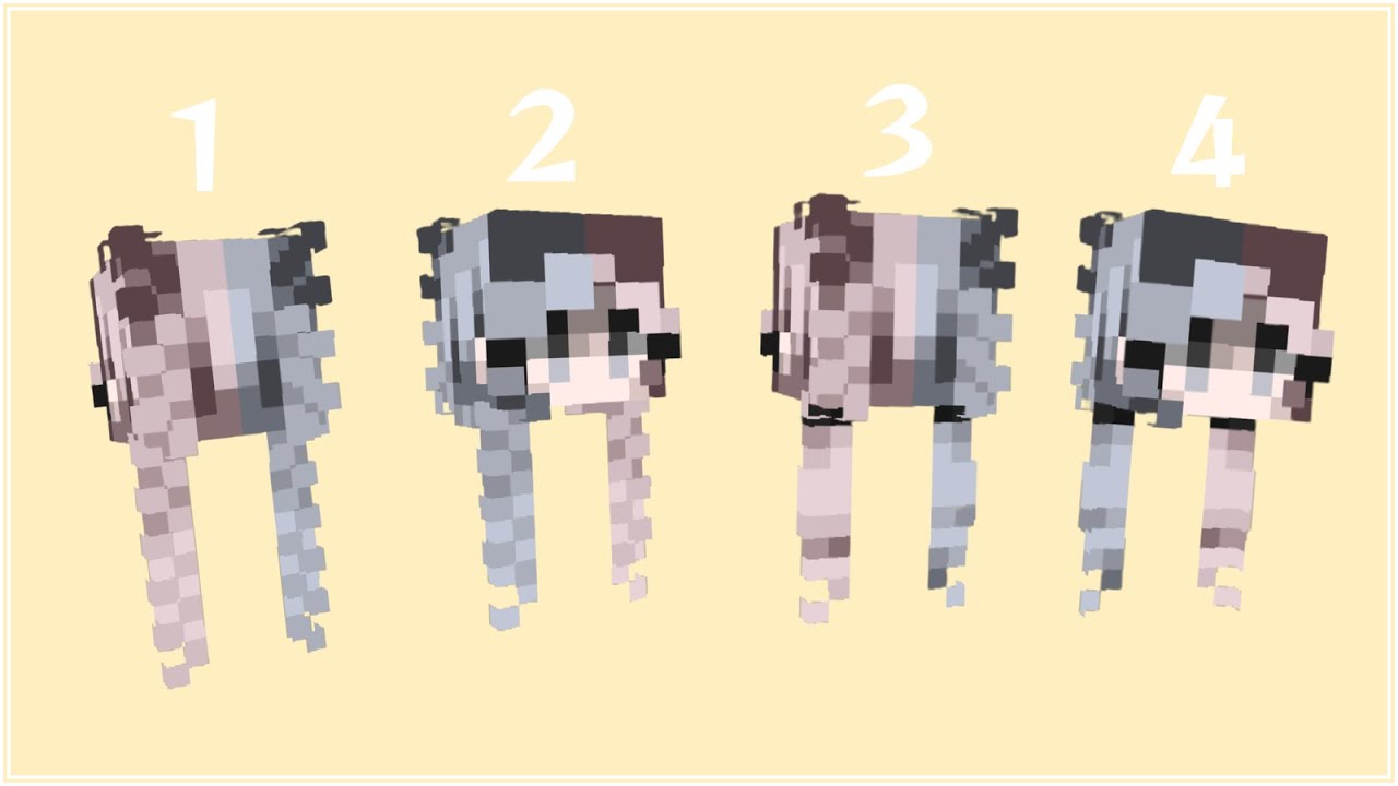 Braids Tutorial Minecraft Skin Youtube