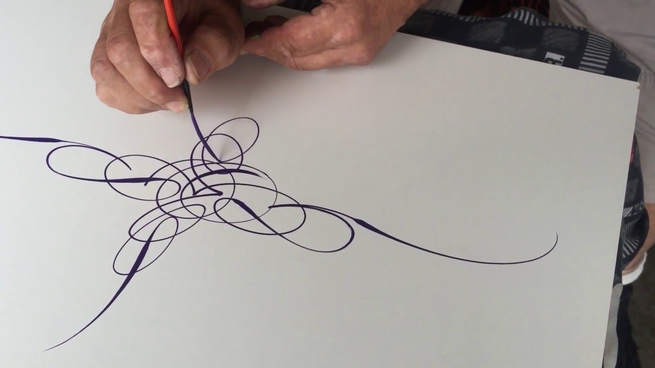 Scroll Style Pinstriping Mastery By Wizard Youtube