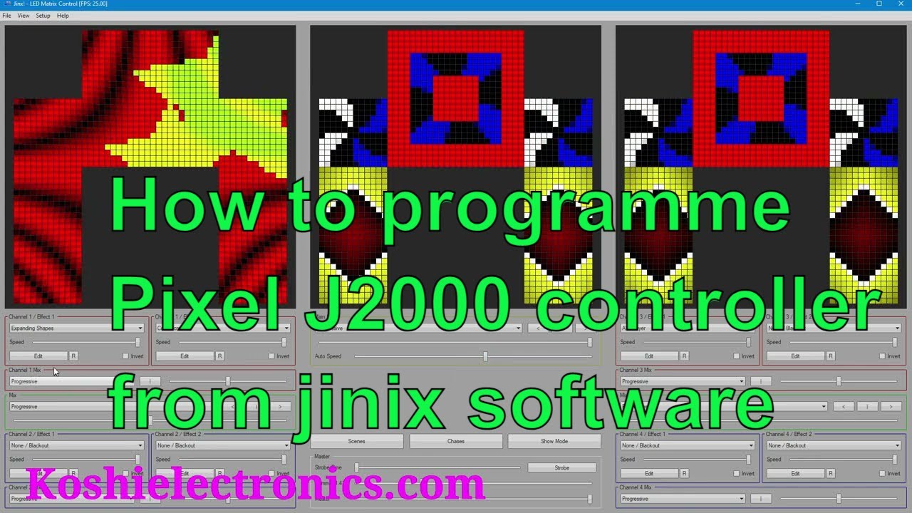 How To Program J2000 Pixel Led Controller Youtube