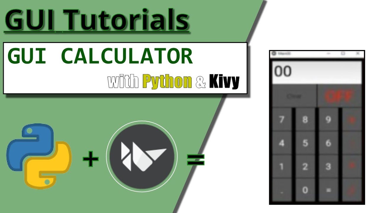 How To Create A Gui Calculator With Python And Kivy Random Coding