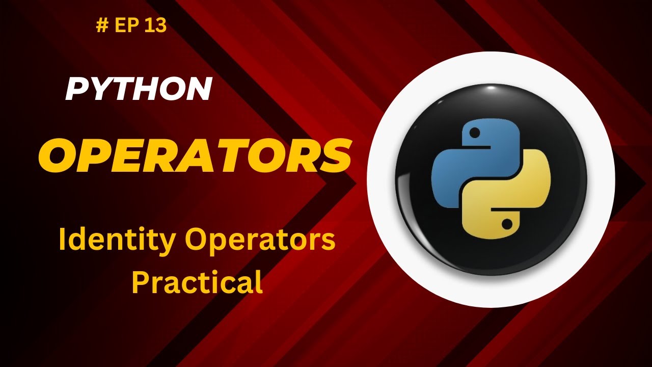 Python Identity Operators Youtube