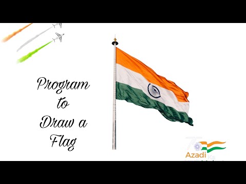 Program To Draw Flag Using Turtle Graphics In Python Youtube
