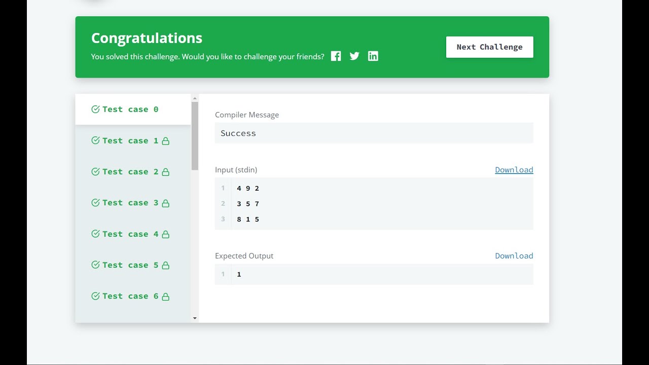 Forming A Magic Square Hackerrank Youtube