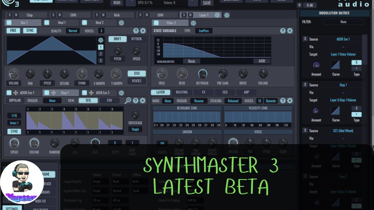 Synthmaster 3 Beta Youtube
