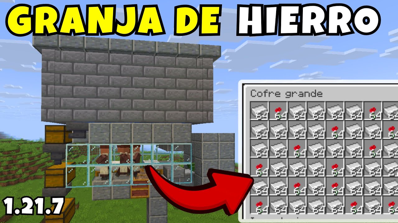 Como Hacer Una Granja De Hierro Muy Fácil En Minecraft 1 21 7 Java