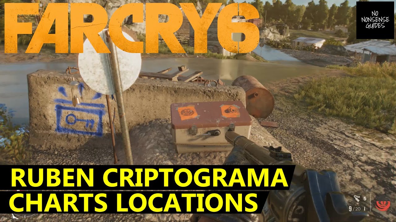 Far Cry 6 Ruben Criptograma Charts Locations 17 Coin 20 Mamey