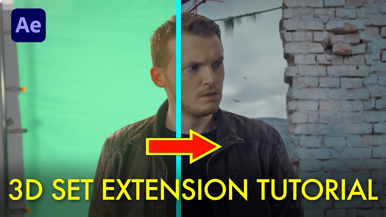 3d Set Extension Virtual Environment Tutorial After Effects Youtube
