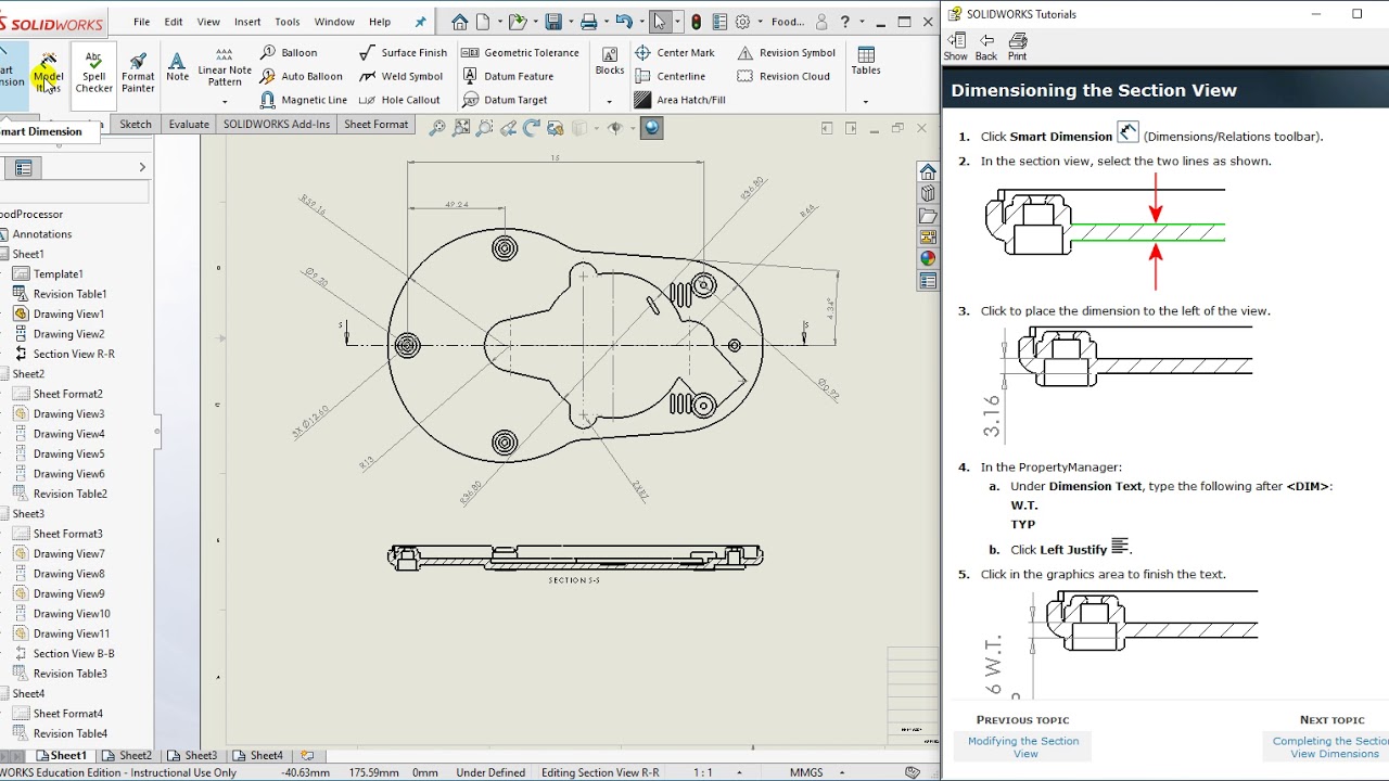 Solidworks Advanced Drawings Creating Drawing Views 7 1 Youtube