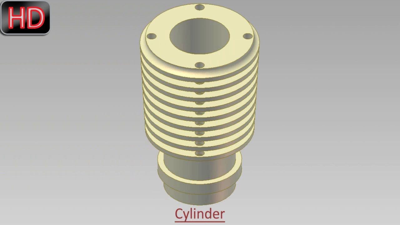 Cylinder Video Tutorial Autodesk Inventor Youtube