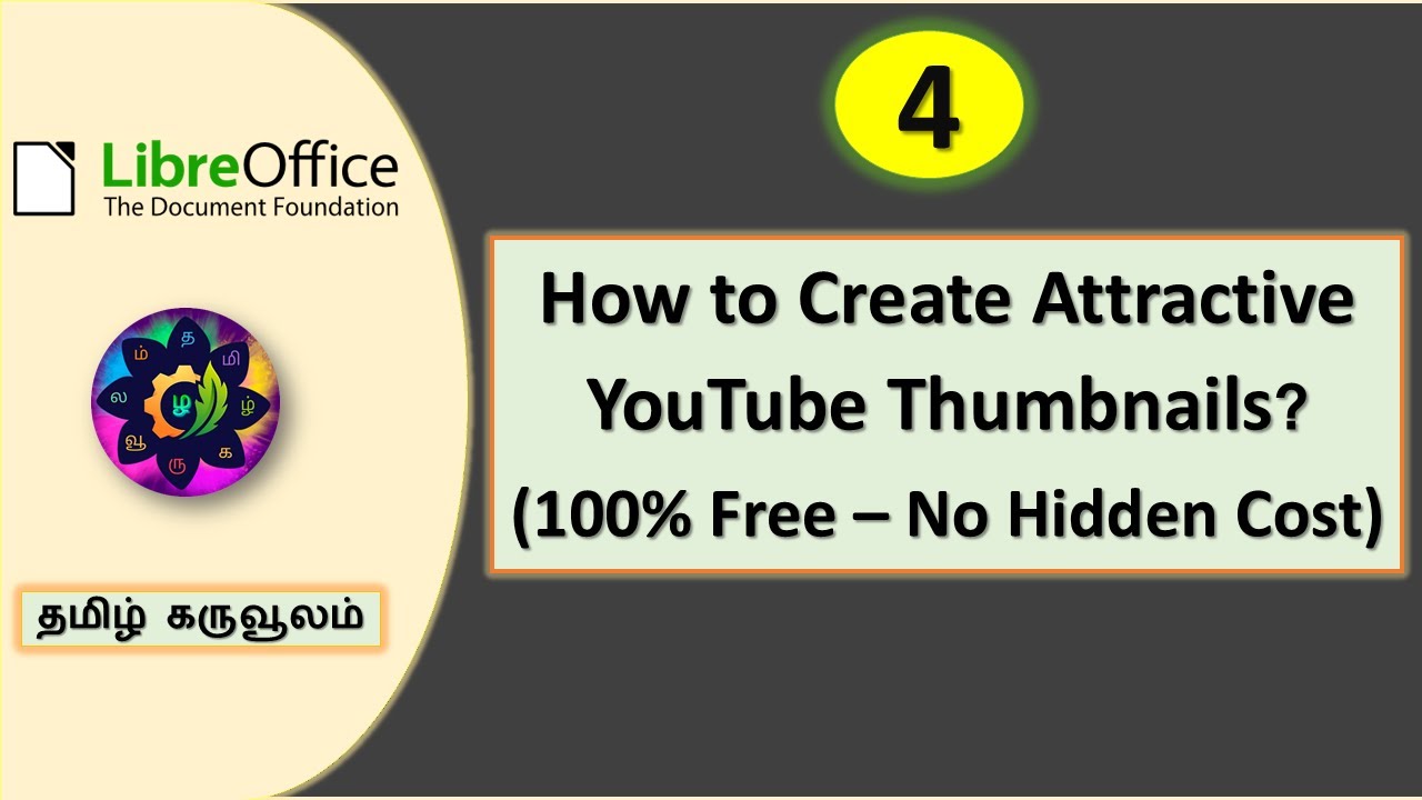 How To Create Attractive Youtube Thumbnails Using Libreoffice Draw