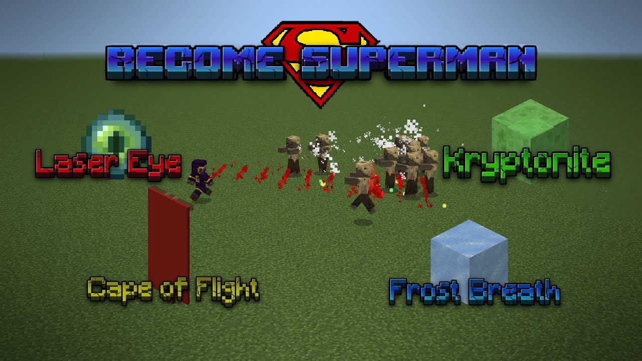 Superman Abilities In Minecraft Bedrock Command Tutorial Youtube